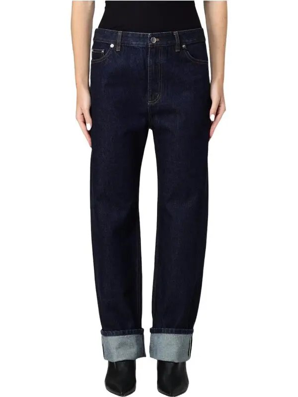 Tibi Cotton Jeans - Black