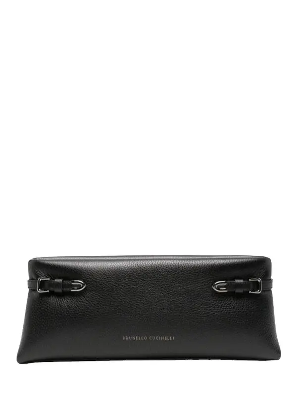 Brunello Cucinelli Leather Clutch Bag - Black