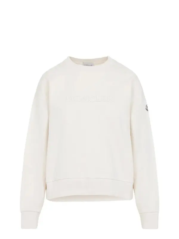 Moncler Long Sleeve Sweatshirt - White