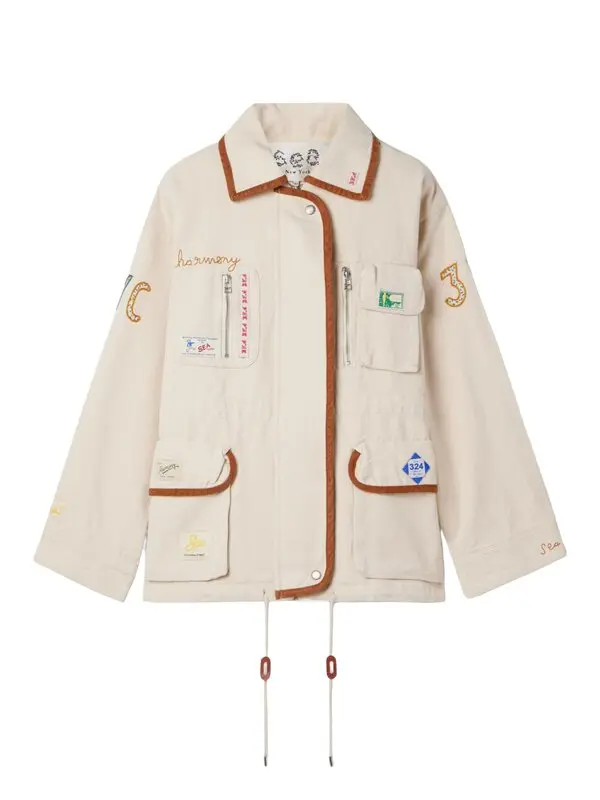 Sea Patch-pocket Jacket - Nude