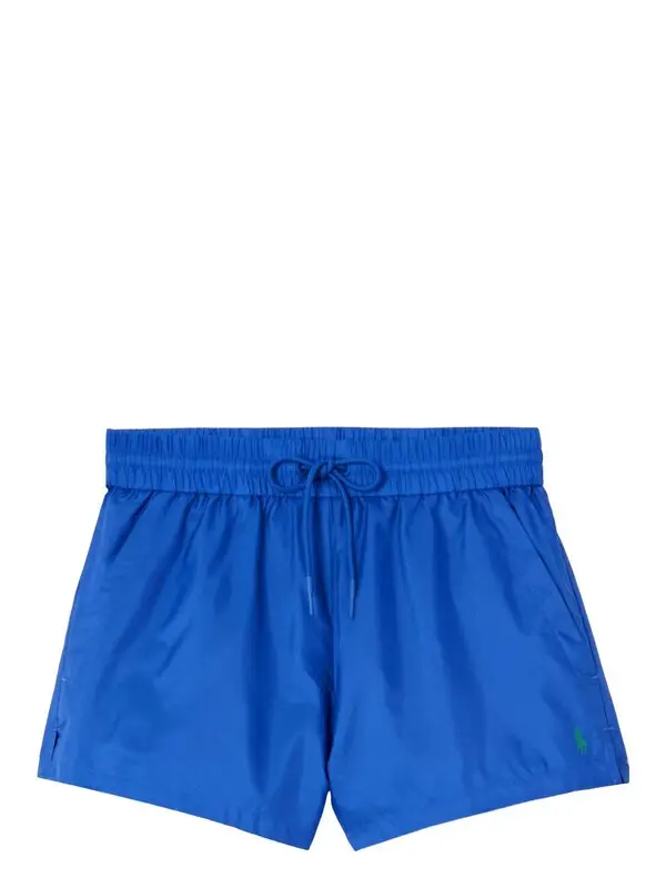 Polo Ralph Lauren Elastic Waist Shorts With Drawstring - Royal Blue