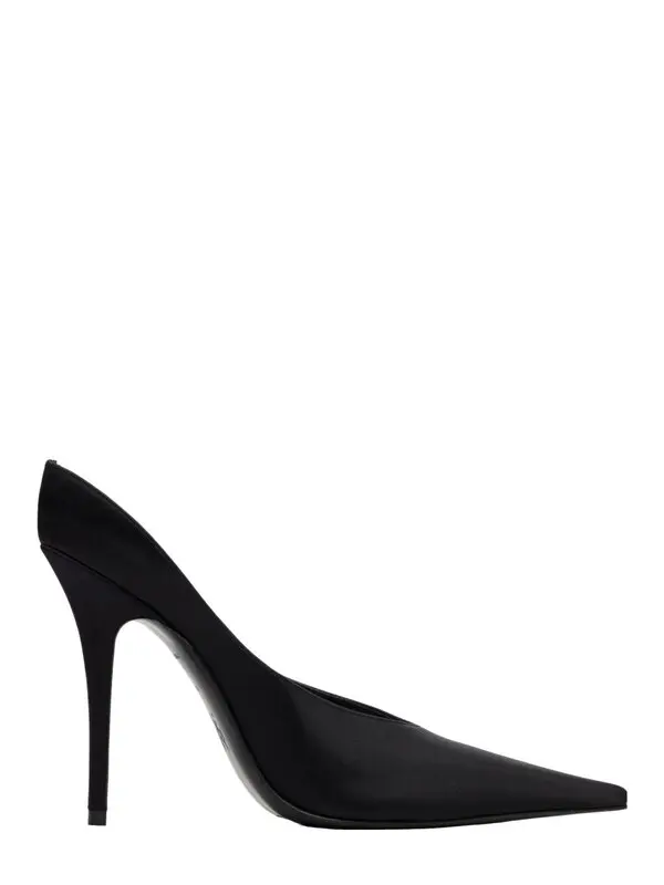 Amina Muaddi Anok Mule 105 Pointed-toe High Heels - Black
