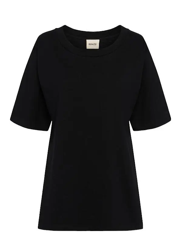 Khaite Allen Silk Top - Black