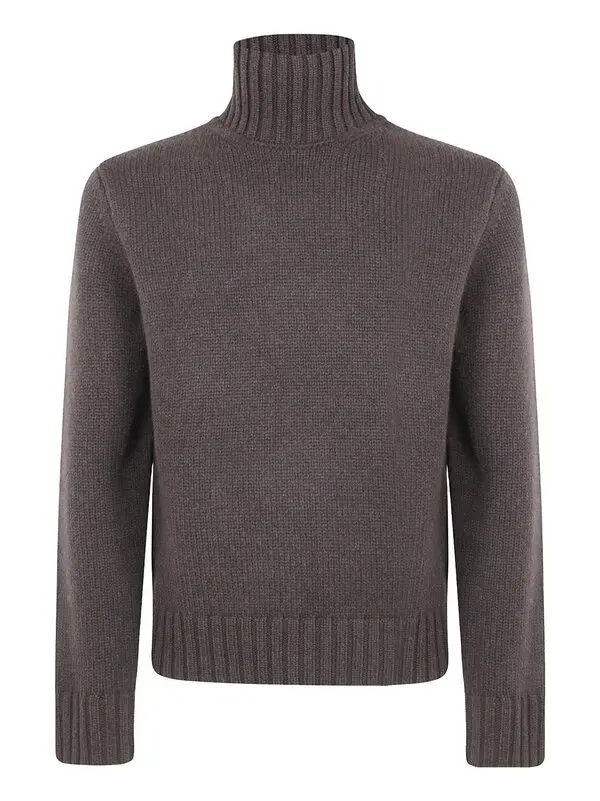 Studio Nicholson High-neck Cropped Sweater - Black