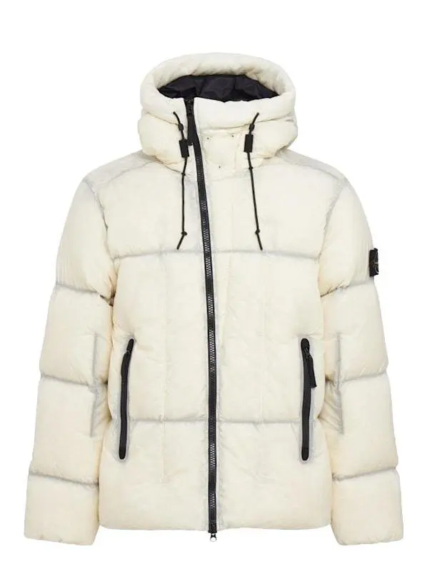 Stone Island Nylon Down Jacket - White