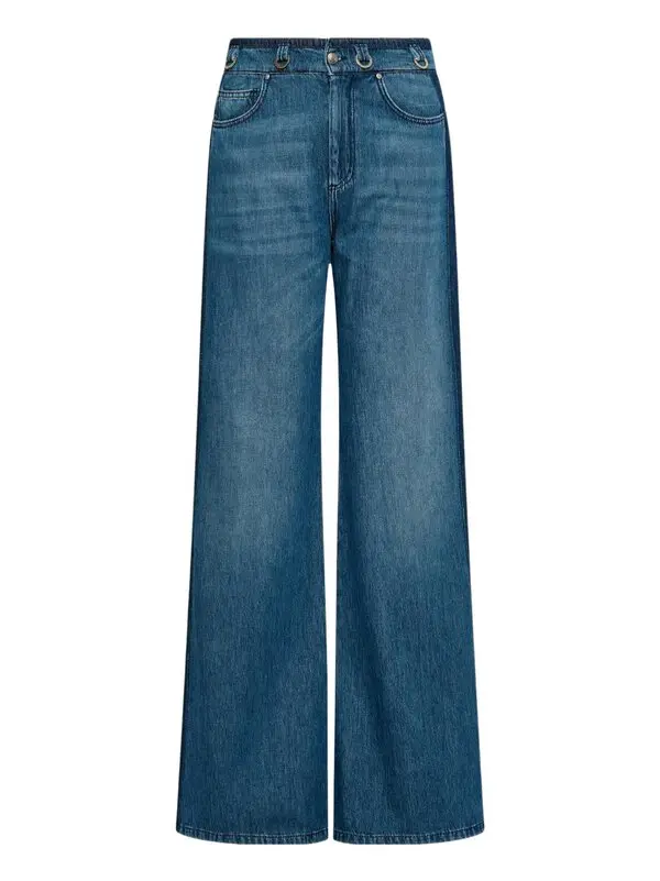 Marella High-waisted Wide-leg Denim Jeans - Blue