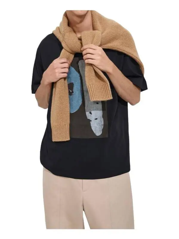 Bottega Veneta Cotton Jersey Printed T-shirt - Nude