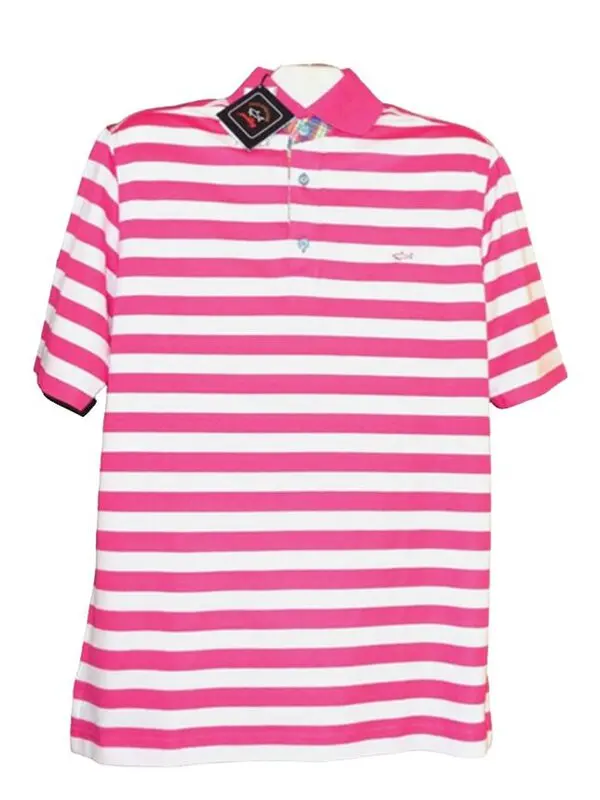 PAUL  SHARK Pull-down Short-sleeved Polo Shirt - Pink