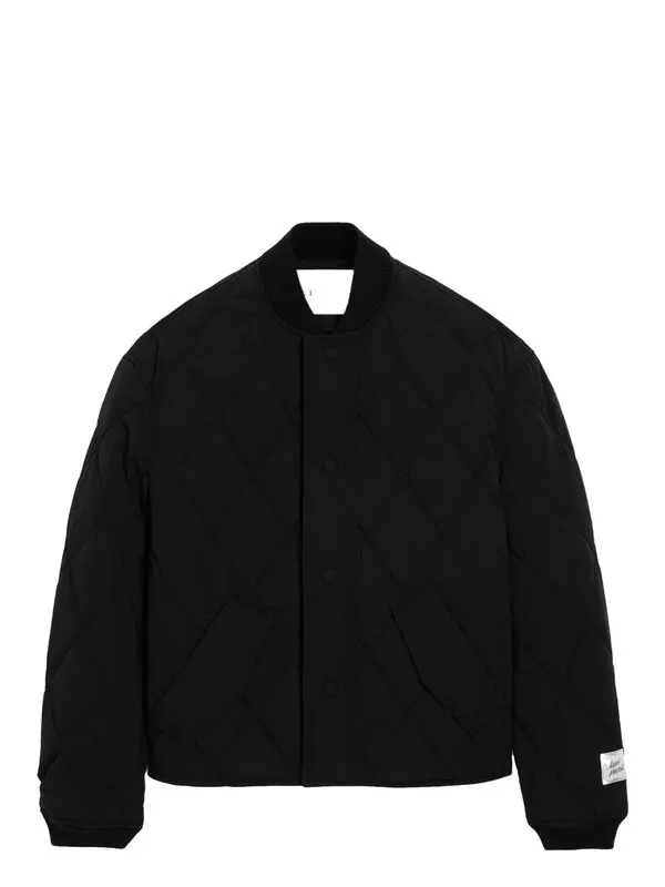 Ami Quilted Bomber Jacket - Black