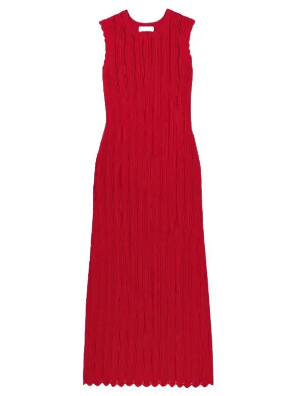 Altuzarra Knit Midi Dress - Red