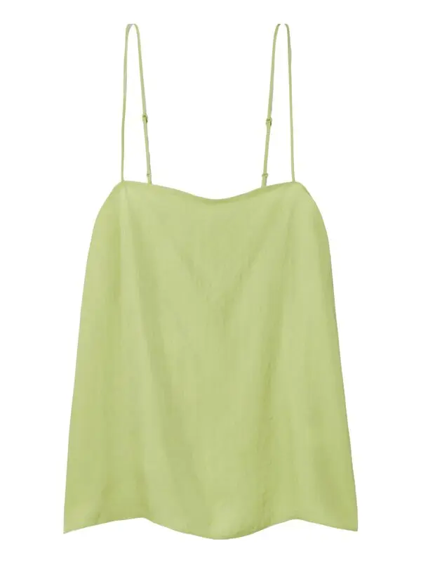 Tibi Satin-twill Camisole - Green