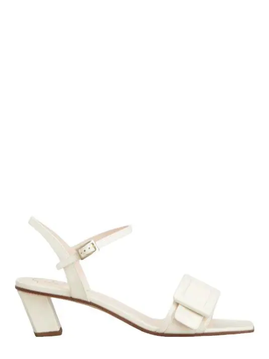 ROGER VIVIER Belle Vivier Buckled Sandals - Cream