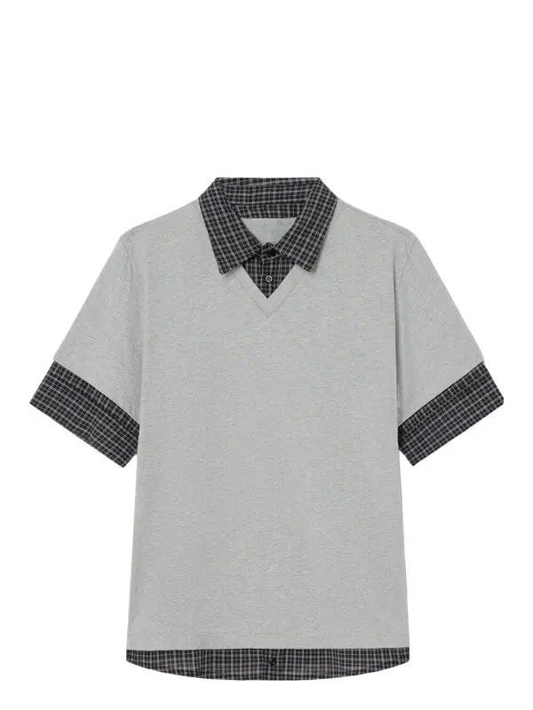 Gimaguas Mauri Layered Polo Top - Grey