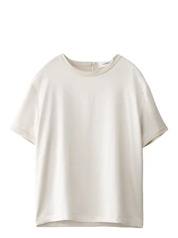 LISA YANG The Round Neck T-shirt - Offwhite