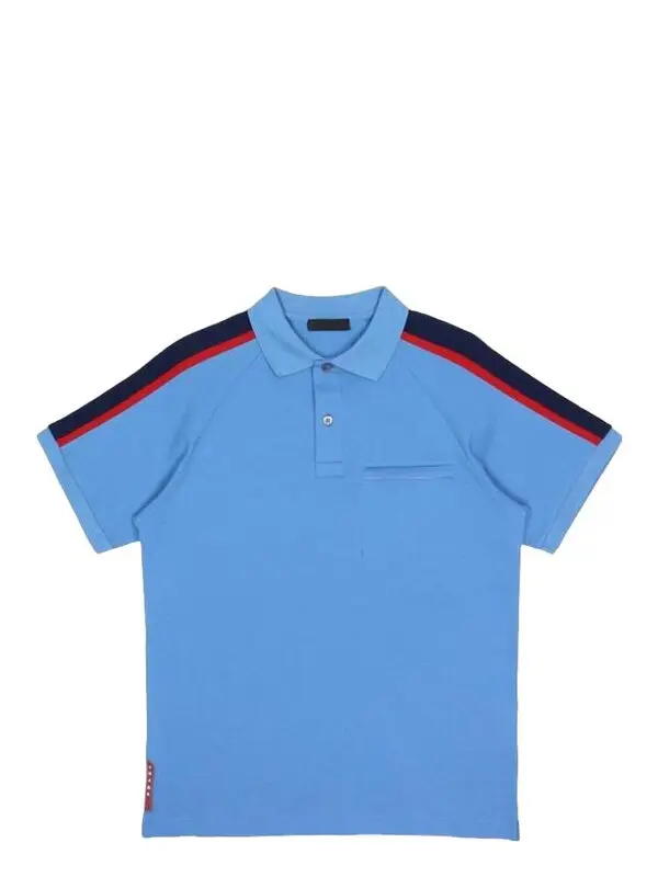 Prada Logo Details Polo Shirt - Blue