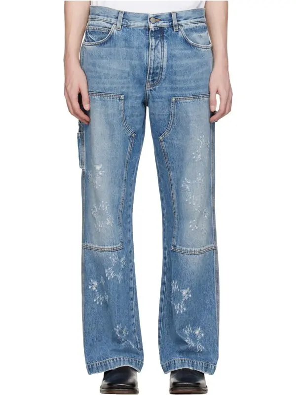 Amiri Workwear Jeans With Belt Loops - Blue
