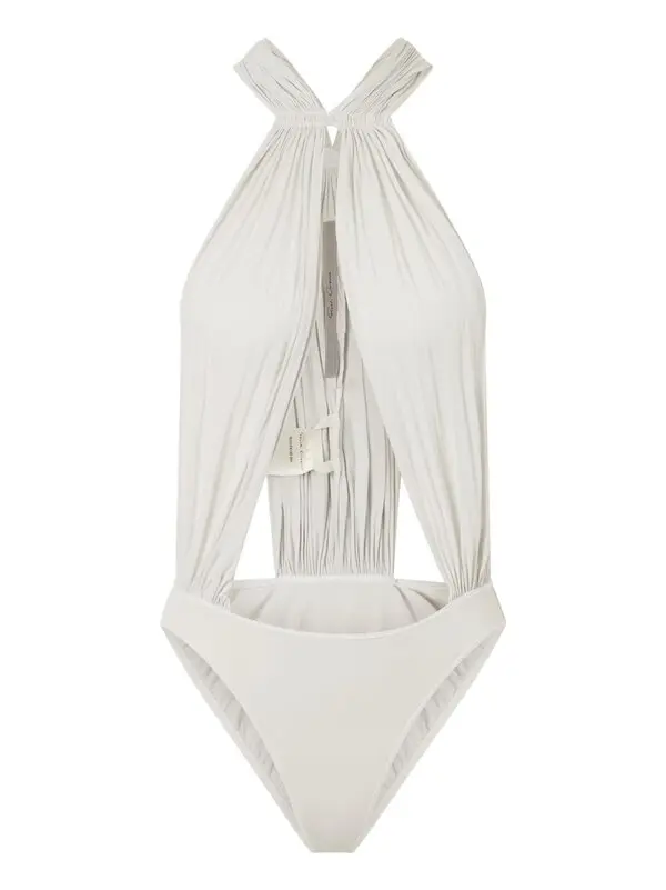 Rick Owens Miami Halter Neck Bodysuit - White
