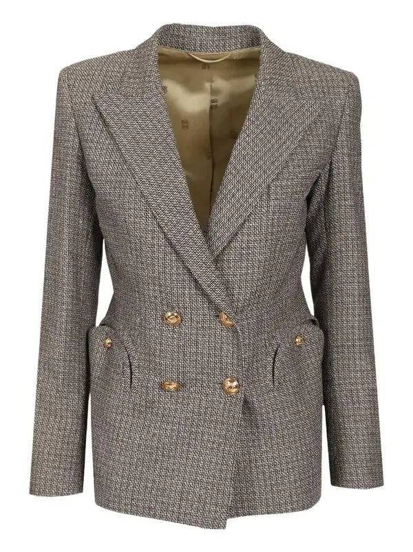 BLAZÉ MILANO Gloriana Charmer Double-breasted Blazer - Grey