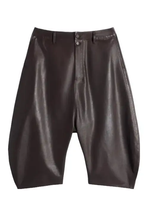 LEMAIRE Button Detailed Tapered Shorts - Tiramisu