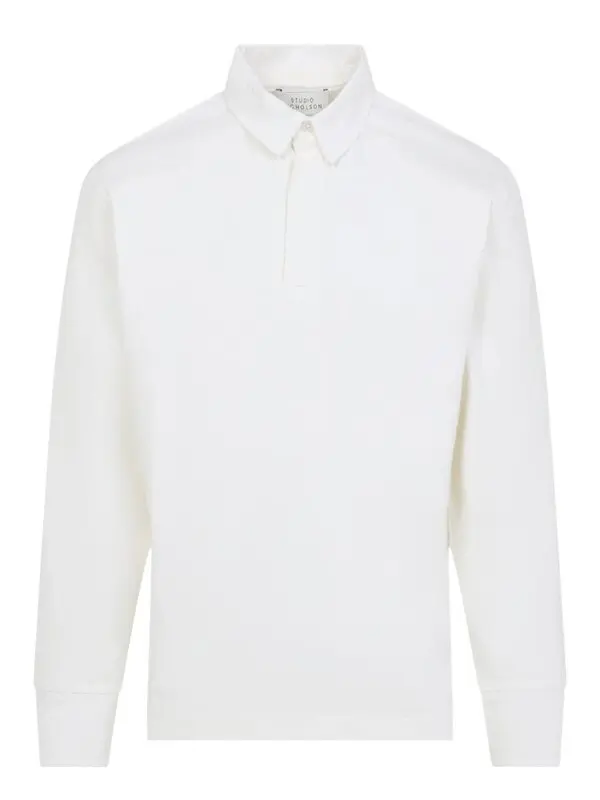 Studio Nicholson Alyk Rugby Polo Shirt - White