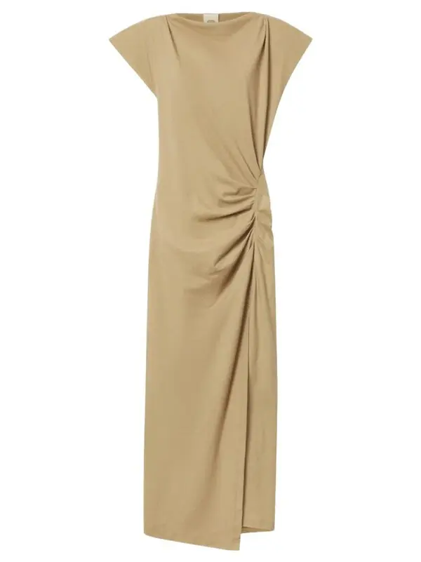 Isabel Marant Étoile Nadela Ruched Midi Dress - Nude