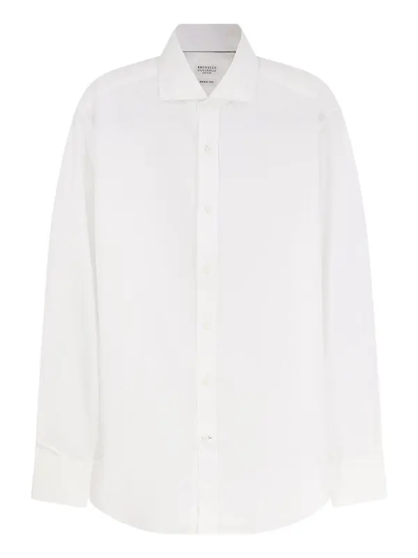 Brunello Cucinelli Long Sleeve Shirt - White