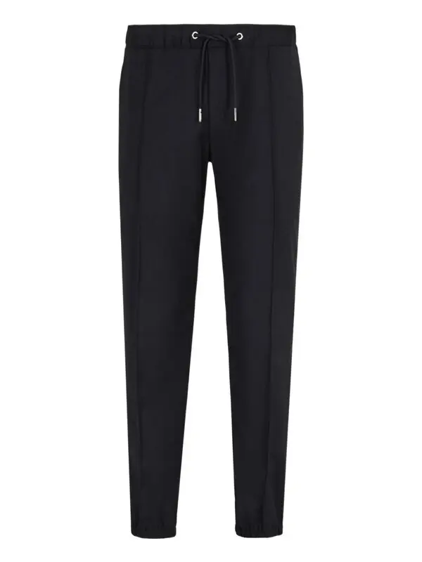 Armani Exchange Drawstring Trousers With Logo On The Back - Black