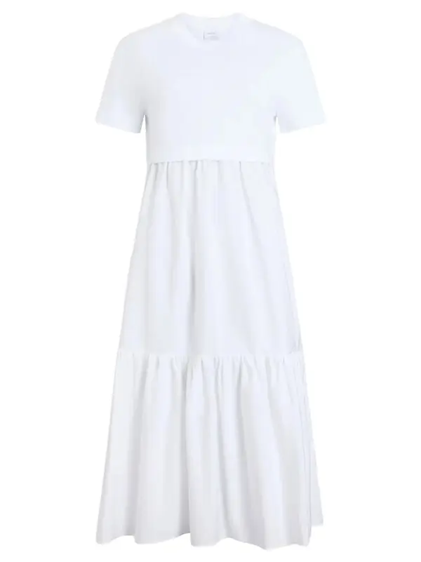 PATOU Short-sleeve Midi Dress - White