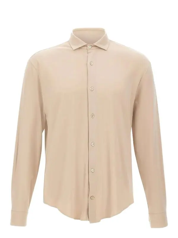 Eleventy Classic Long-sleeve Shirt - Nude