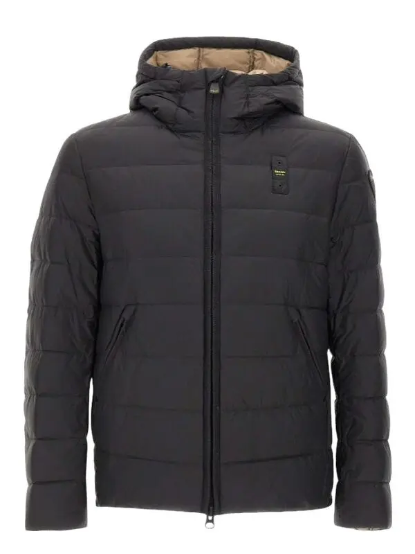 BLAUER. Acton Hooded Quilted Jacket - Black