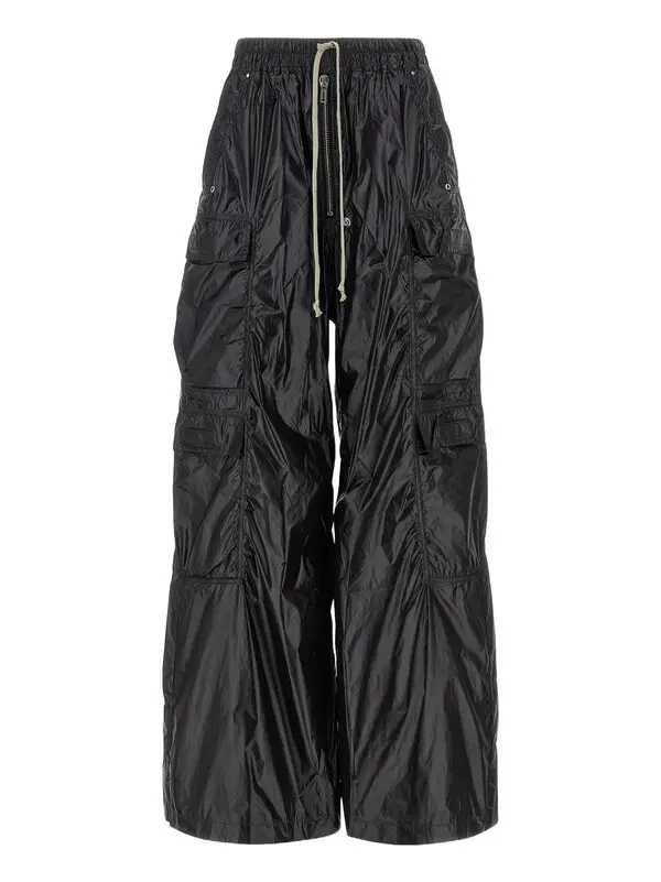 Rick Owens Double Cargo Jumbo Drawstring Trousers - Black