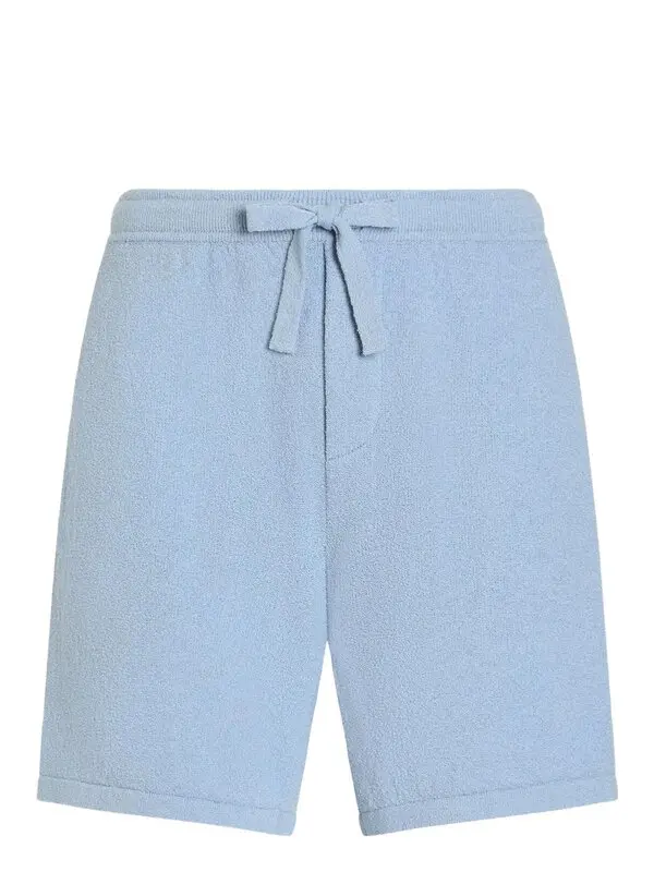 Dolce & Gabbana Knitted Drawstring Shorts - Light Blue