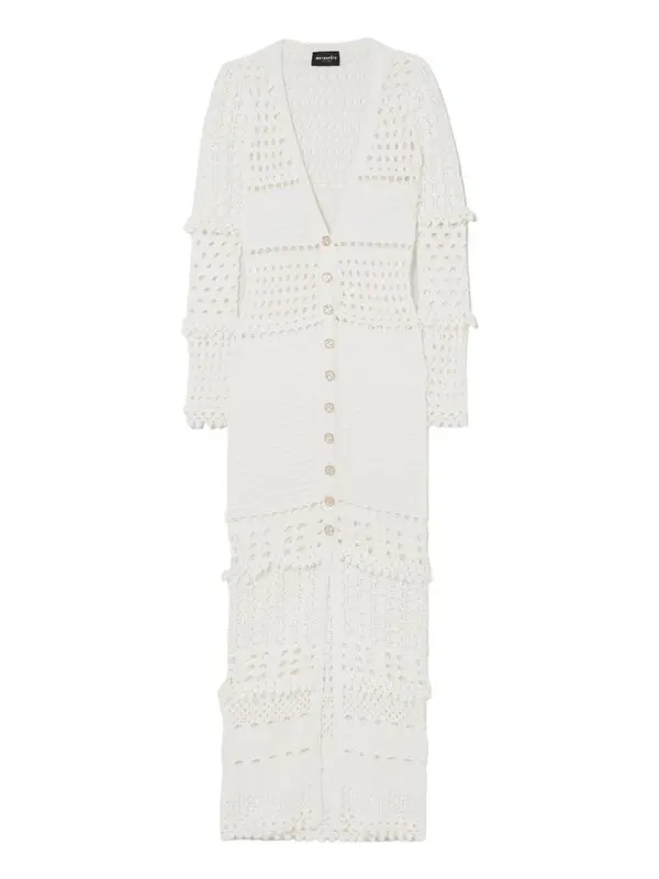 Retrofete Alaia Crocheted Cardigan - White