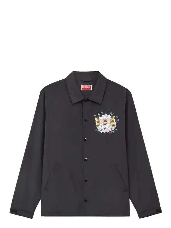 Kenzo Wild Tiger Light Coach Jacket - Black