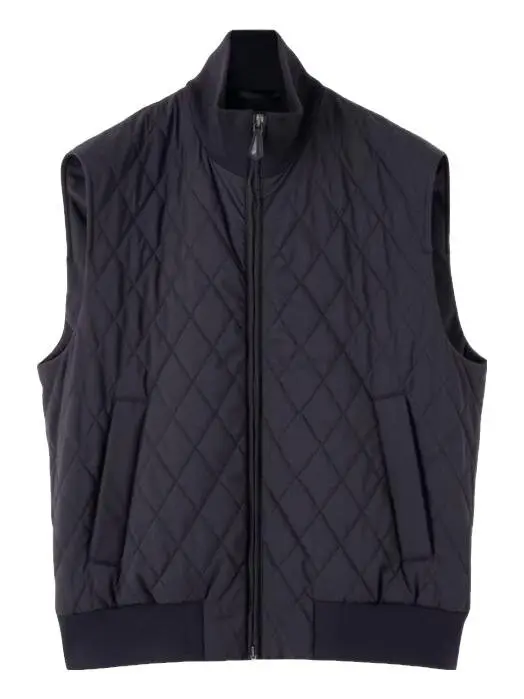 Loro Piana Hopton Quilted Vest - Navy Blue