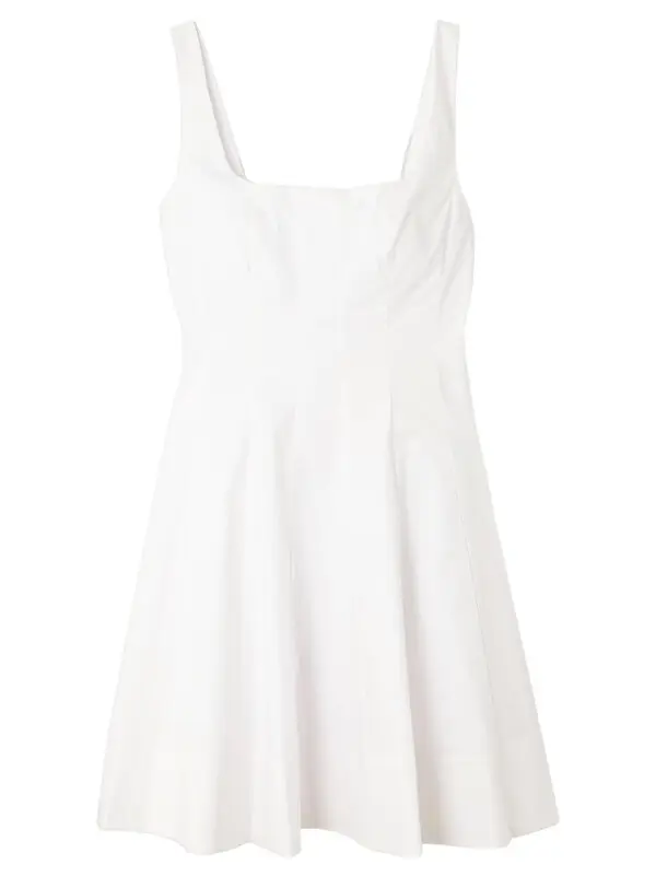 Staud Wells Mini Dress - White