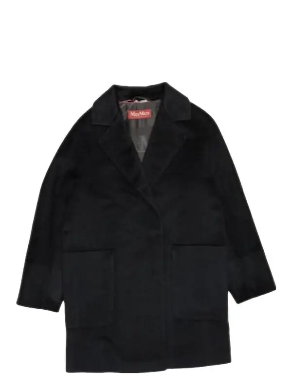 Max Mara Lapel Coat - Black