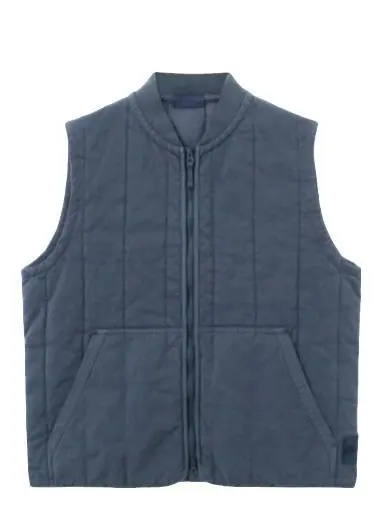 Stone Island Quilted Zip Gilet - Slate Blue
