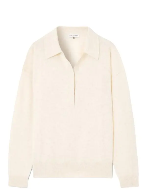 Altuzarra Cashmere Polo Sweater - White