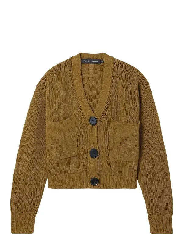 Proenza Schouler Sofia Cardigan - Mustard Yellow