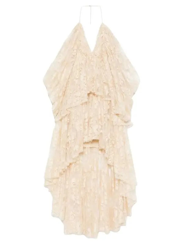 Zimmermann Illustration Lace Mini Dress - Cream