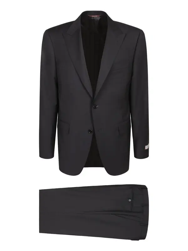 Canali Two-button Tailored Suit - Black