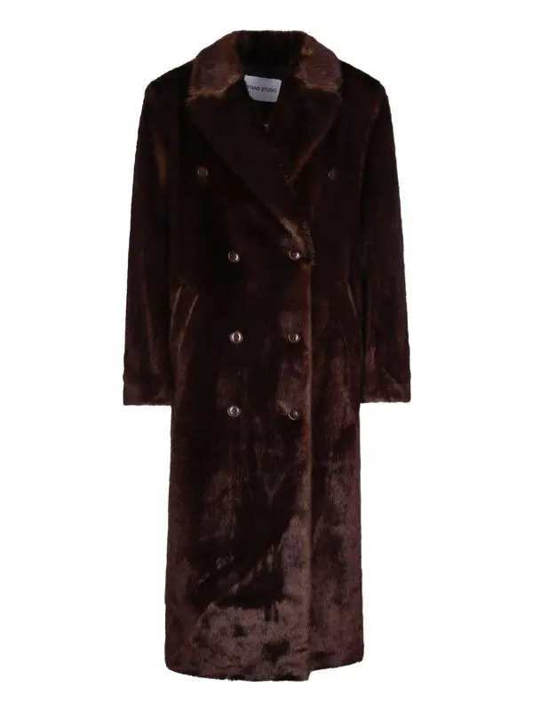 STAND STUDIO Buttoned Coat - Black