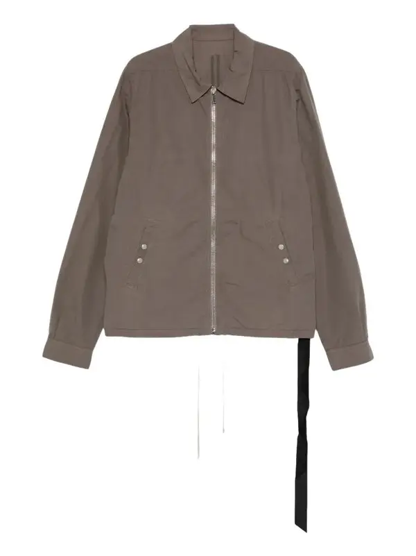 Rick Owens Zip-up Long Sleeved Jacket - Gray