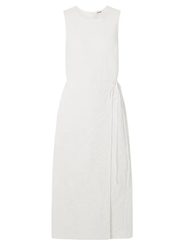 Staud Nemo Midi Dress - White