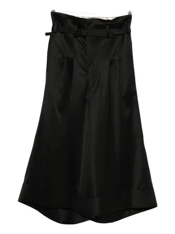Junya Watanabe Wide-legged Trousers With Belt - Black