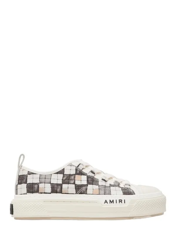 Amiri Checked Low-top Sneakers - White