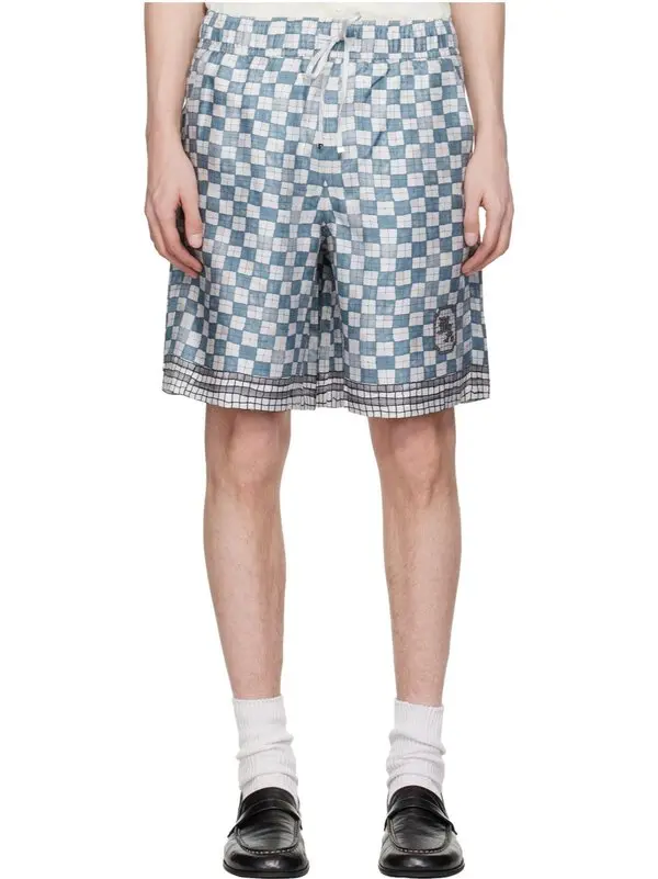 Amiri Plaid Shorts With Drawstring Waist - Multicolor