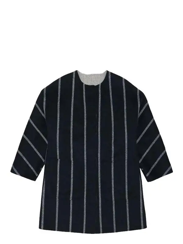 Max Mara Striped Long Sleeve Blouse - Blue
