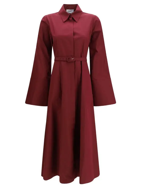 Gabriela Hearst Carmina Belted Maxi Dress - Red